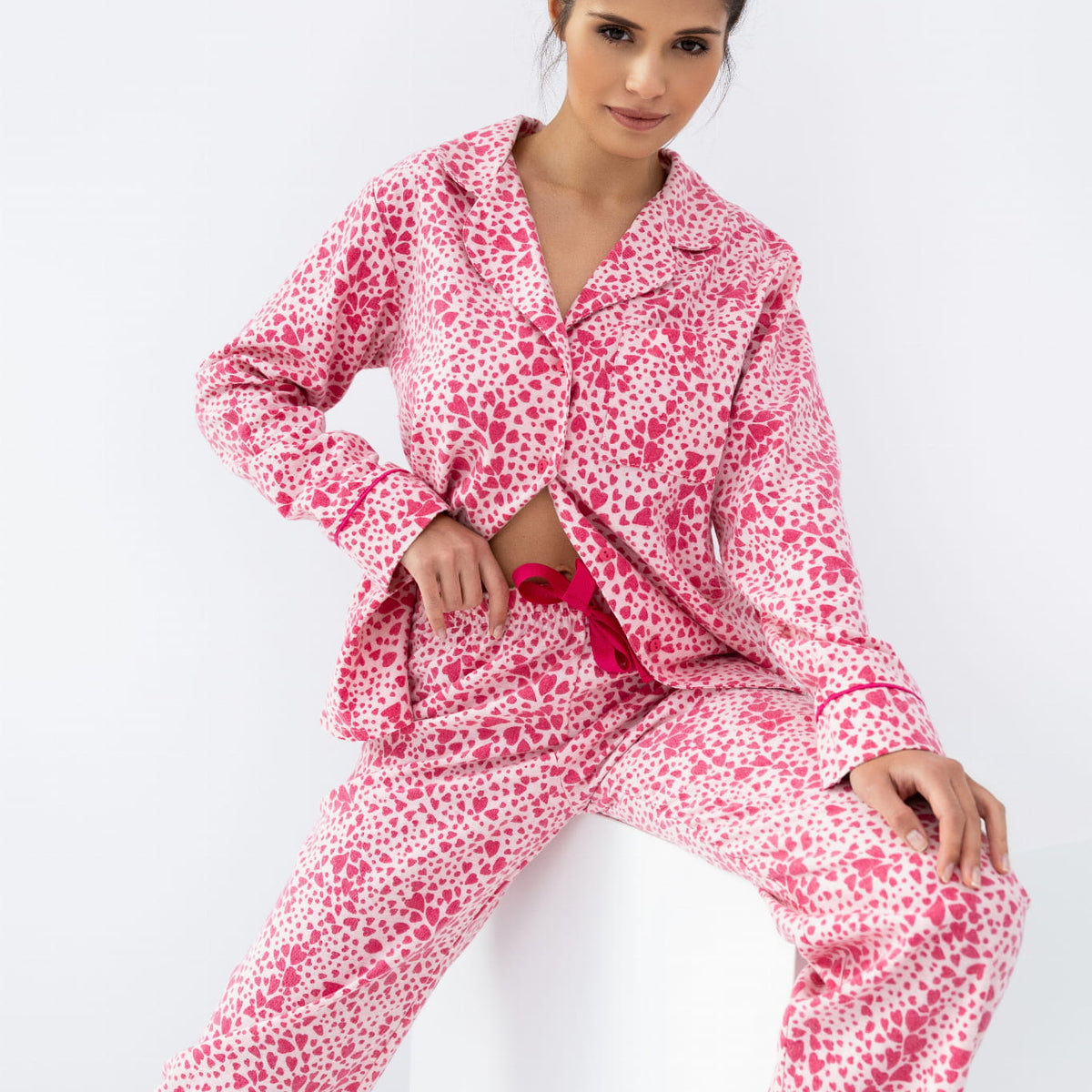 Giuliana Leopard Love Flannel Pajama Set - Cozy Elegance – Cloud Nine ...