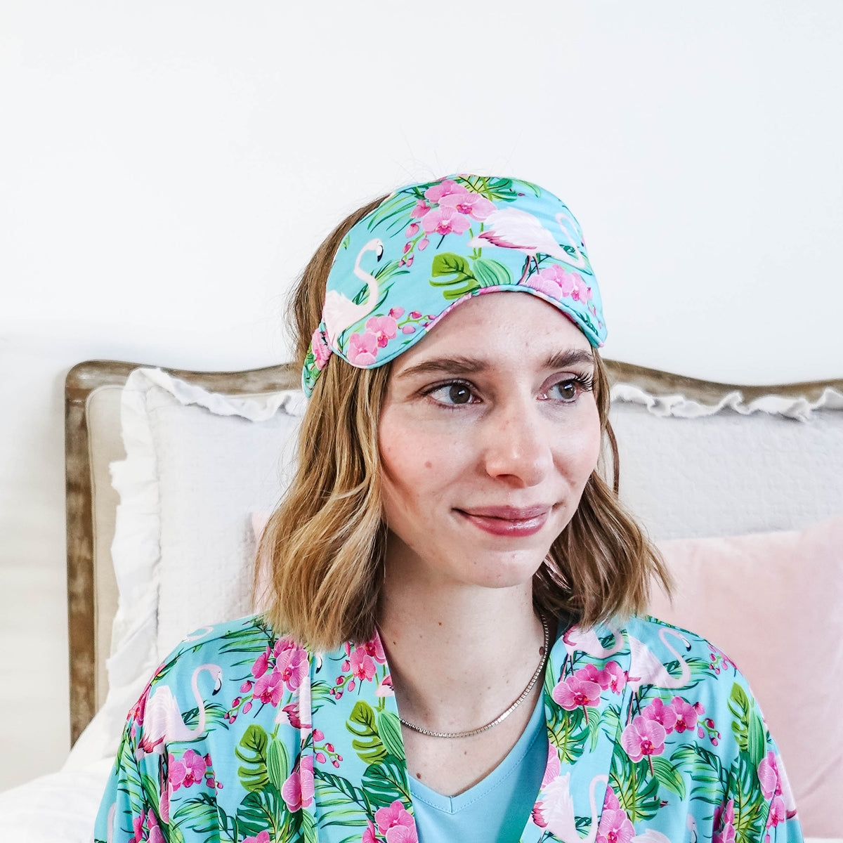 Tropic Like It's Hot Bamboo Sleep Eye Mask | Georgia Rylan – Cloud Nine Pajamas