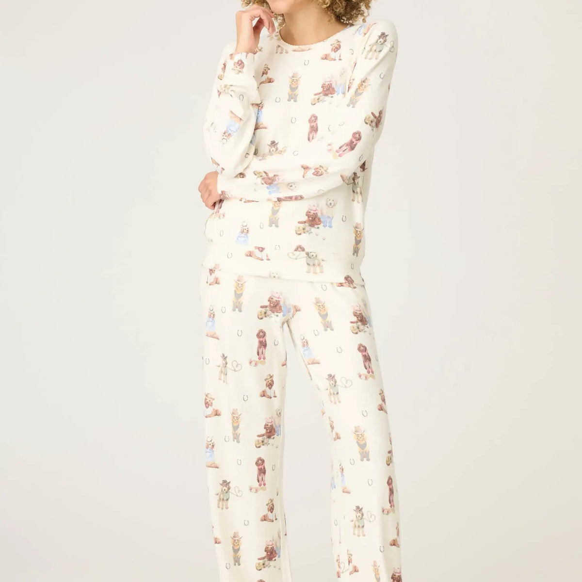 Pyjama imprimé chien Ruff On The Range | PJ SALVAGE – Cloud Nine Pajamas