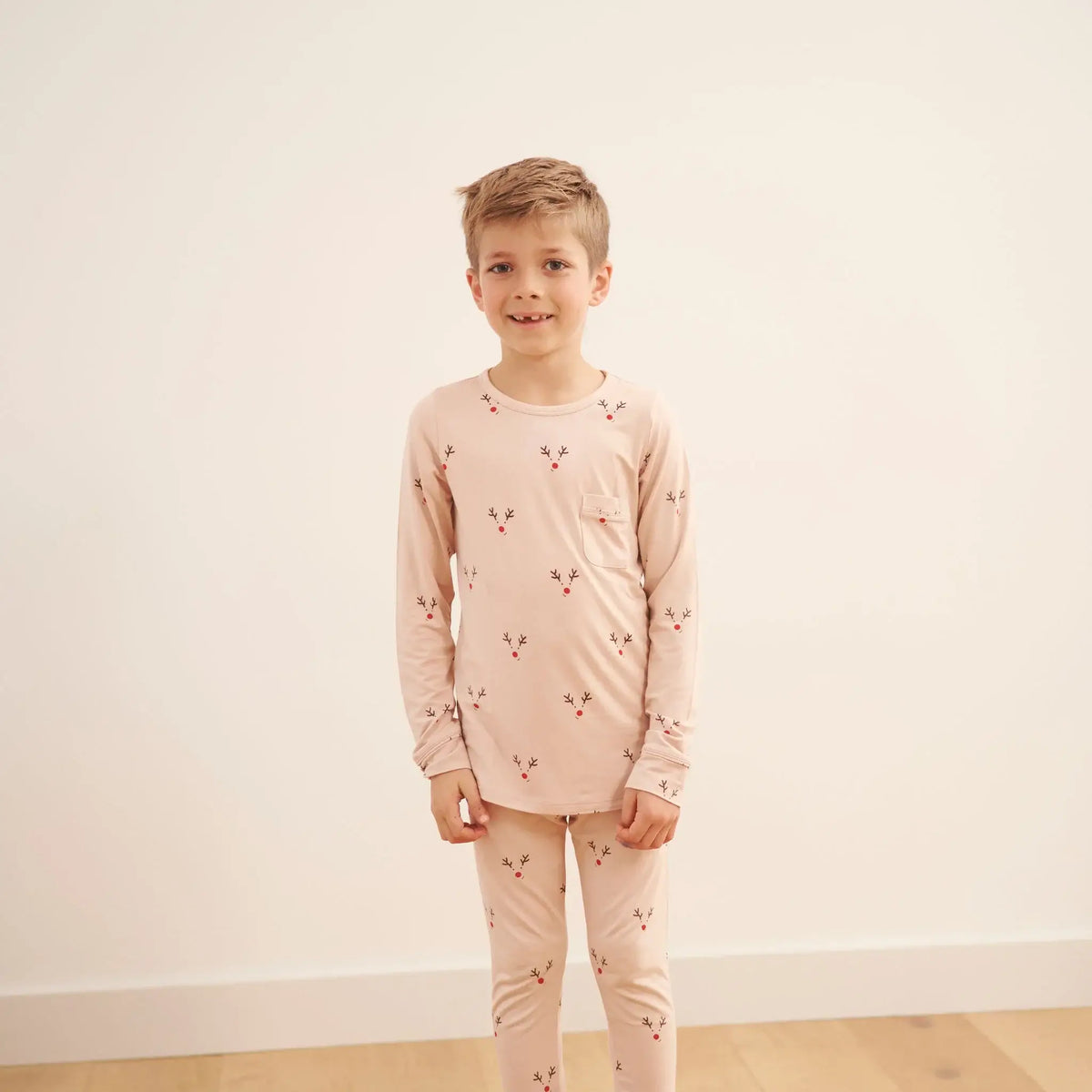 Reindeer Kids Classic Bamboo Jogger PJ Set - Bambi & Birdie – Cloud ...